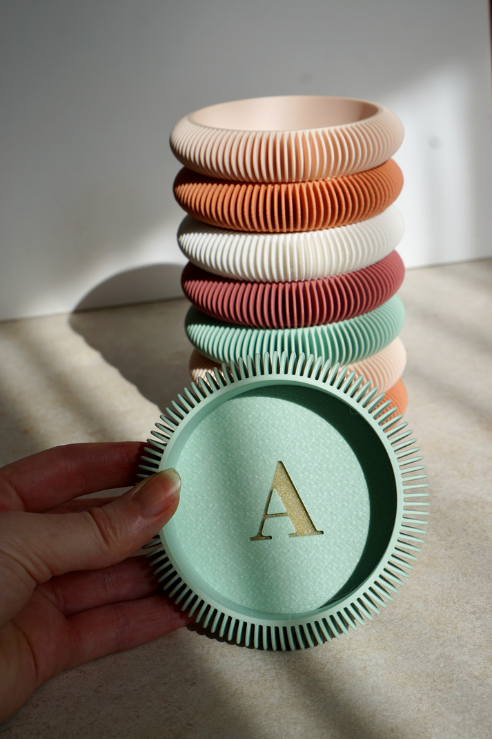 Personalised Monogram Stacking Trays | Maximalist Boho Home Decor ...