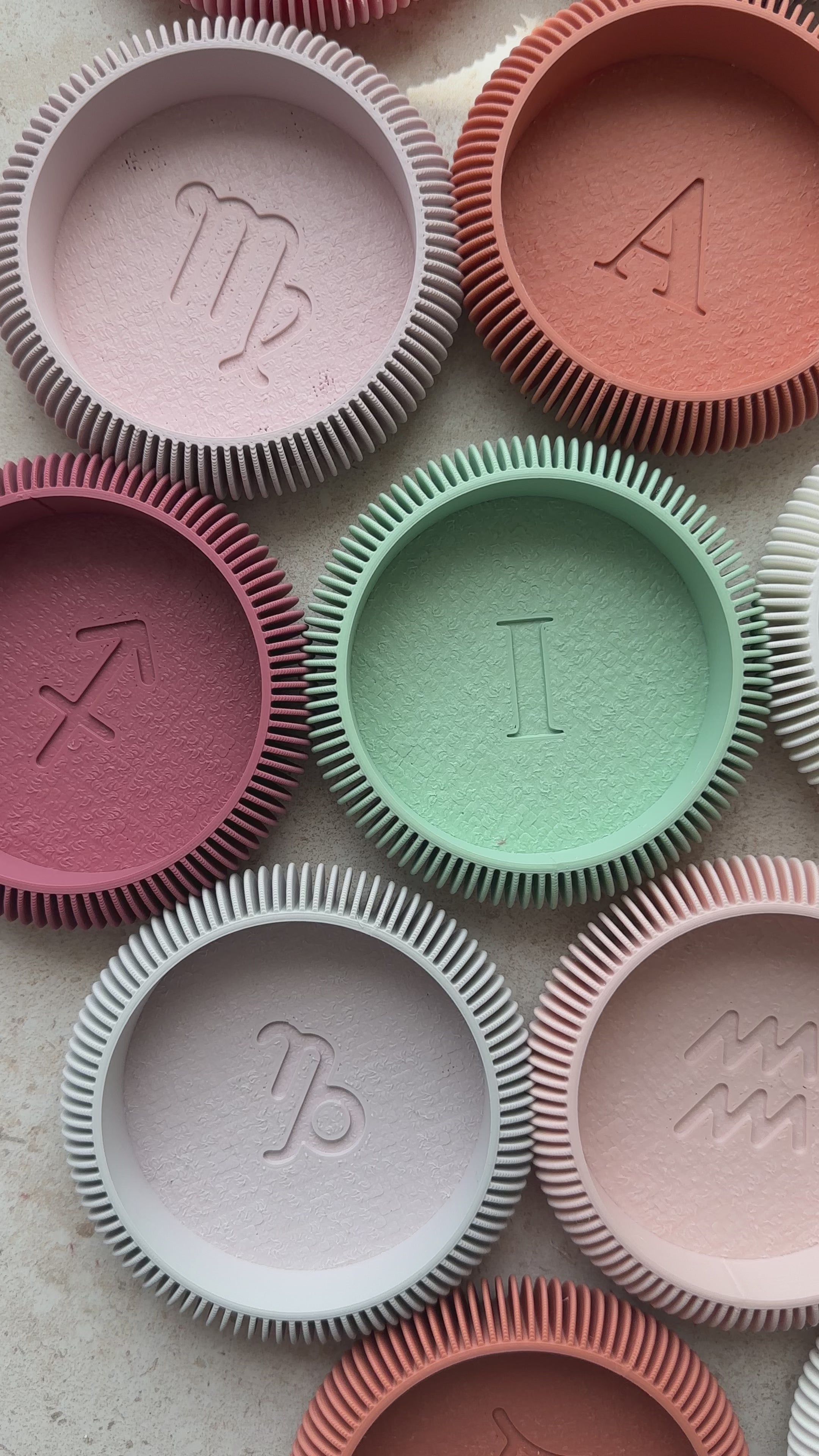 Personalised Monogram Stacking Trays | Maximalist Boho Home Decor ...